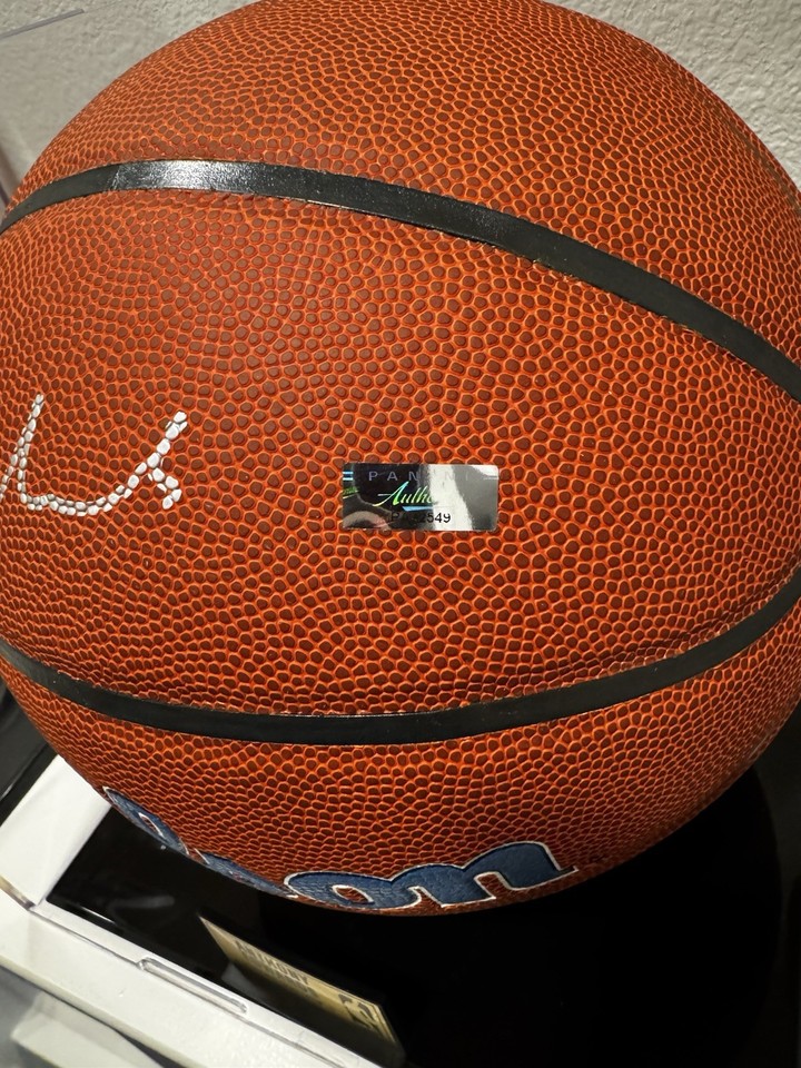 ANTHONY EDWARDS SIGNED WILSON BASKETBALL TIMBERWOLVES LOGO with COA ...