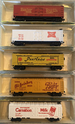 n scale Reefer baby ruth Miller Blatz beer carnation milk MTL Coupler 5 ...