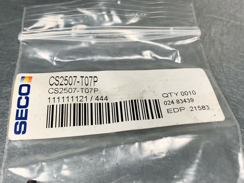 Seco 21583 Torx Plus Cap Screw for Indexable Grooving CS2507-T07P | eBay