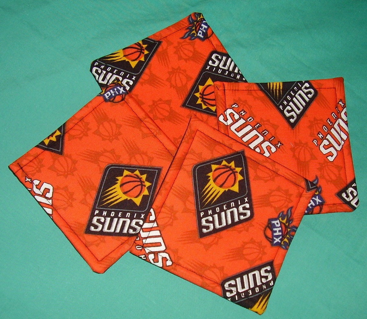 NEW PHOENIX SUNS BASKETBALL TEAM Drink SET OF 4 COASTERS Handmade | eBay
