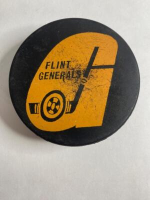 Vintage Flint Generals IHL Hockey Puck Made in Canada RARE | eBay