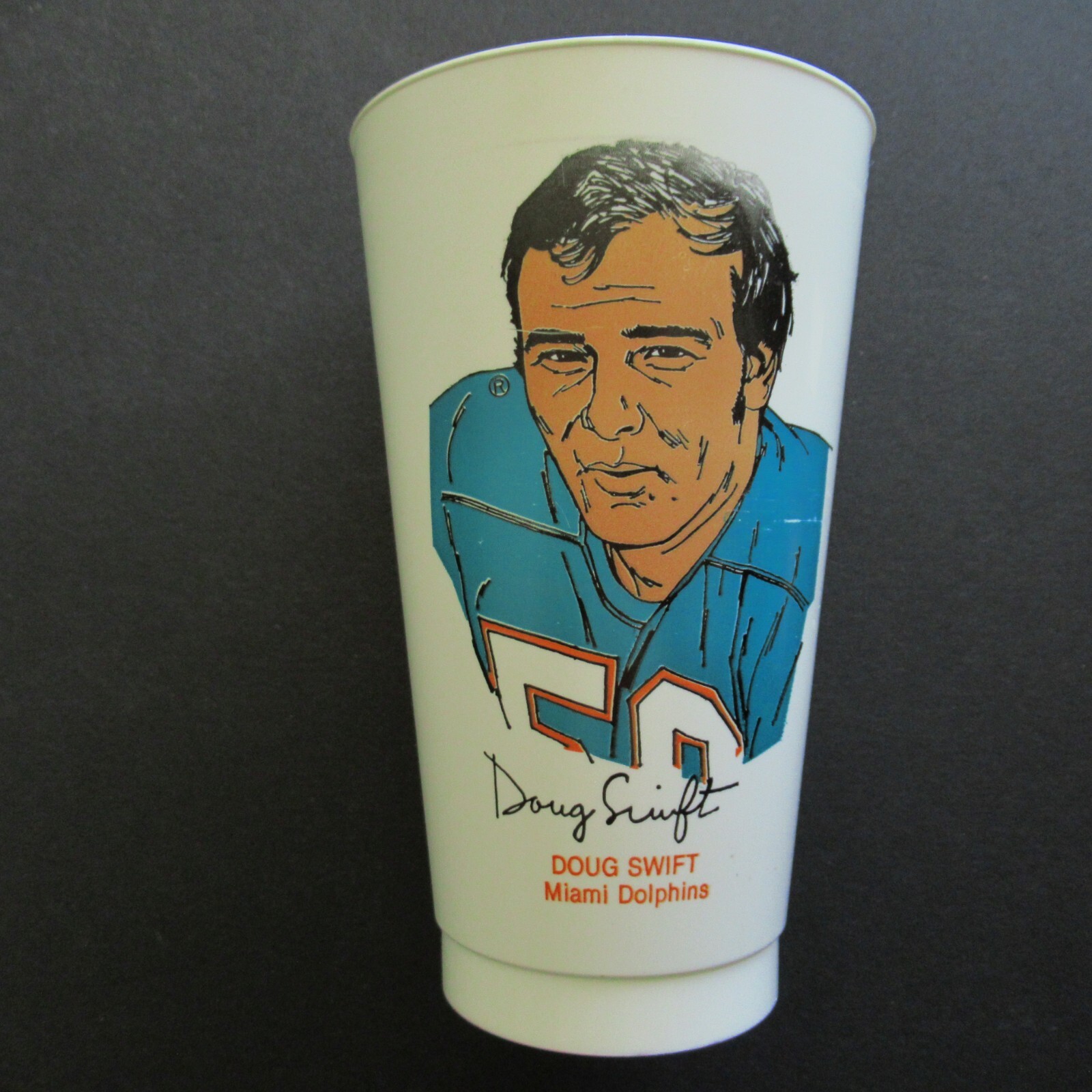 1973 7-11 Football Slurpee Cup Doug Swift Miami Dolphins | eBay