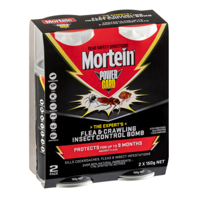 2pc Mortein Power Grade 150g Flea Bomb Insect/Cockroach/Fleas Pest ...