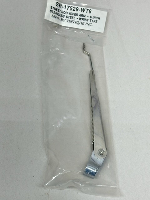 6 Inch Universal Street Rod Wiper Arm SR-17529-WT6 Wrist Type Stainless ...