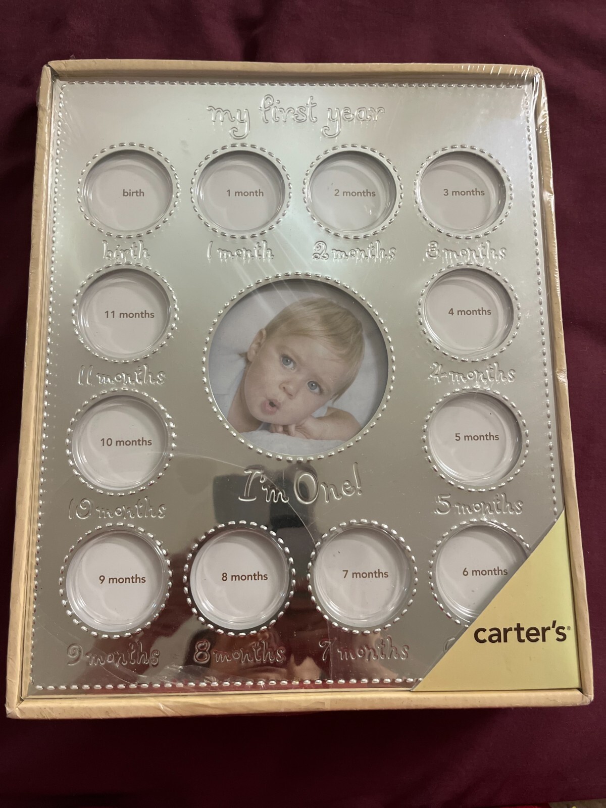 Carter's Little Giftables Silver Heavy Baby Picture Frame I'm One! My ...