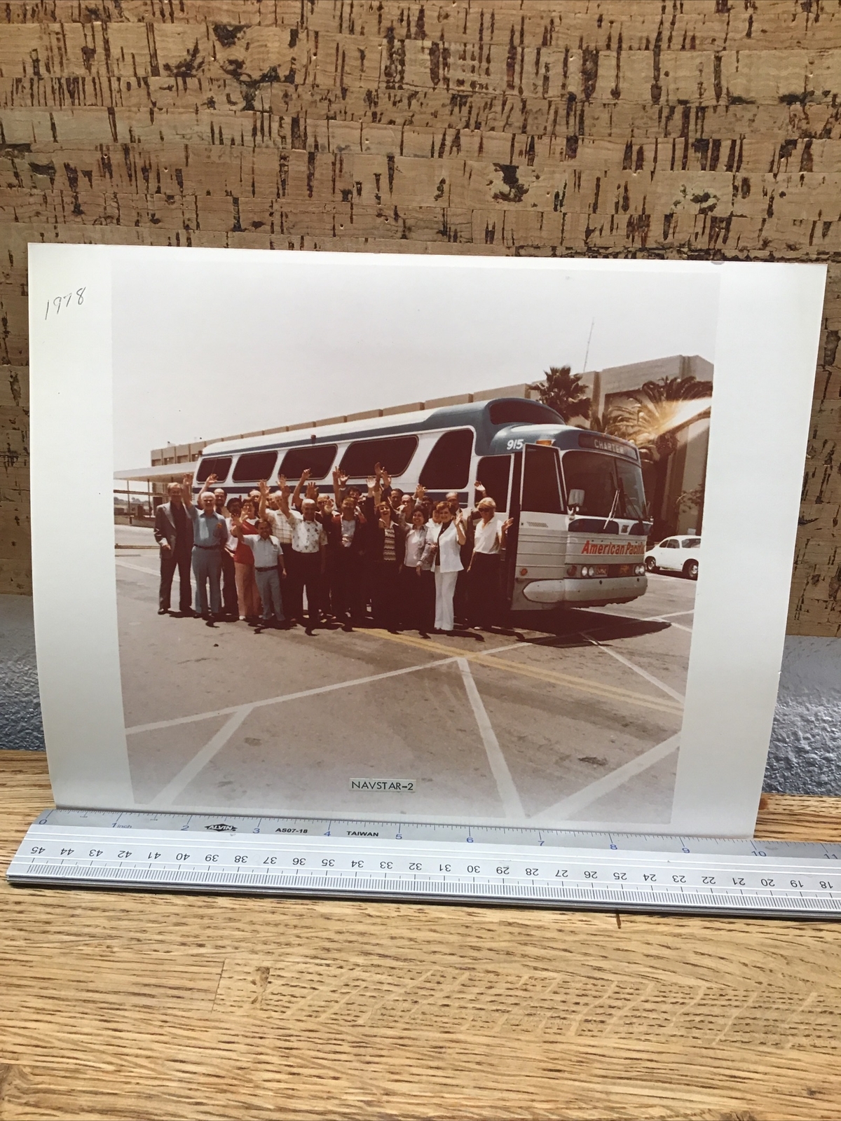 Rockwell Int. NAVSTAR 2 1978 Greyhound Bus 8x10" Photo NASA Astronaut ...