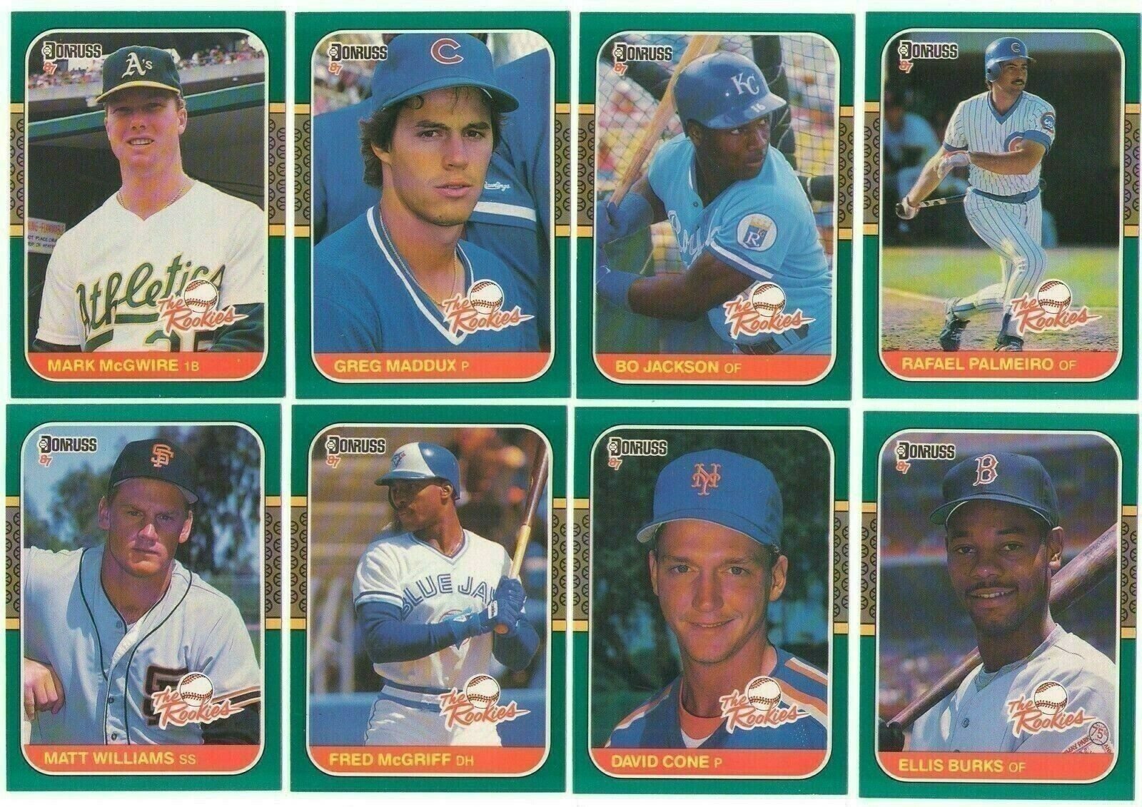1987 Donruss The Rookies Complete Team Set from Factory Set XRC Rookie ...