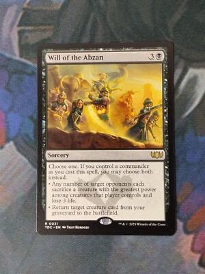 Will of the Abzan | 7% Off 2+ | Tarkir: Dragonstorm | NM | MTG | eBay