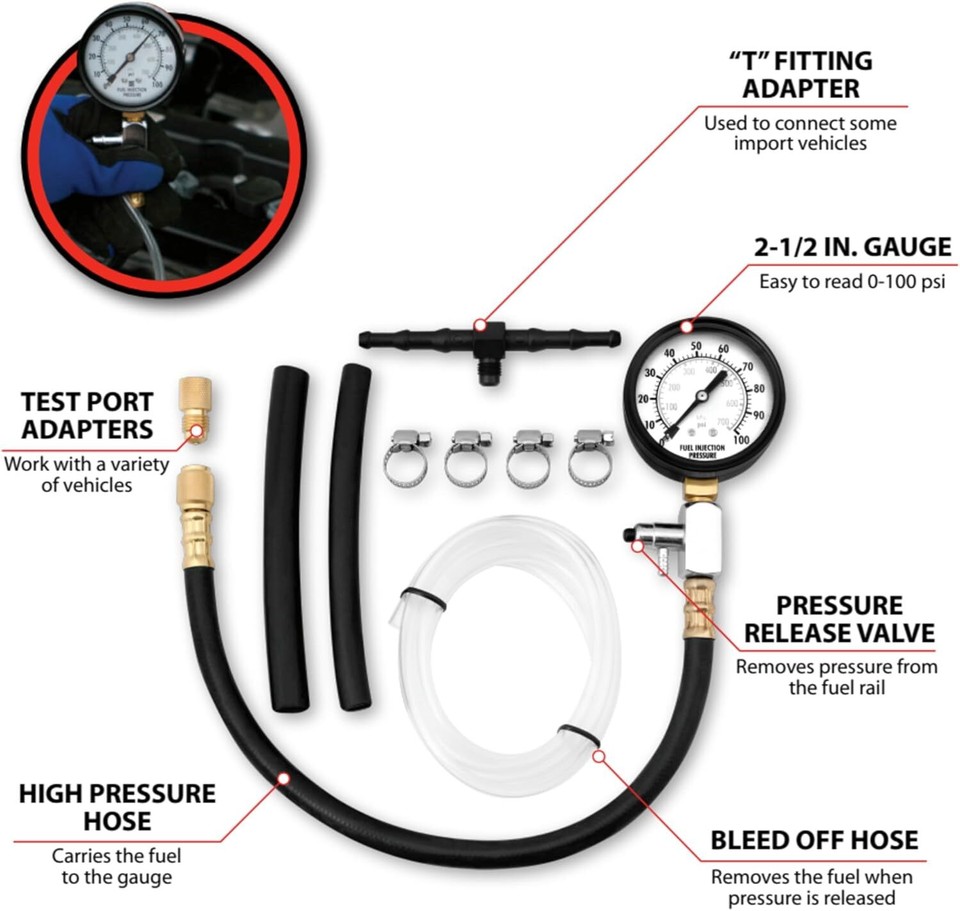 Performance Tool W80595 Fuel Injection Pressure Tester - Essential Tool ...
