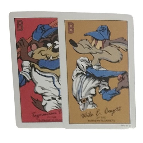 Taz Tasmanian Devil Wile E Coyote Baseball Playing Cards Collage ...