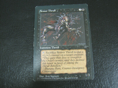 Armor Thrull MISPRINT MISCUT, Magic The Gathering MTG trading card game ...