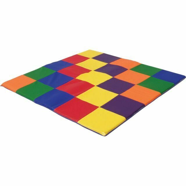 ECR4Kids ELR-031 Softzone Patchwork Toddler 58" Square Play Mat for ...