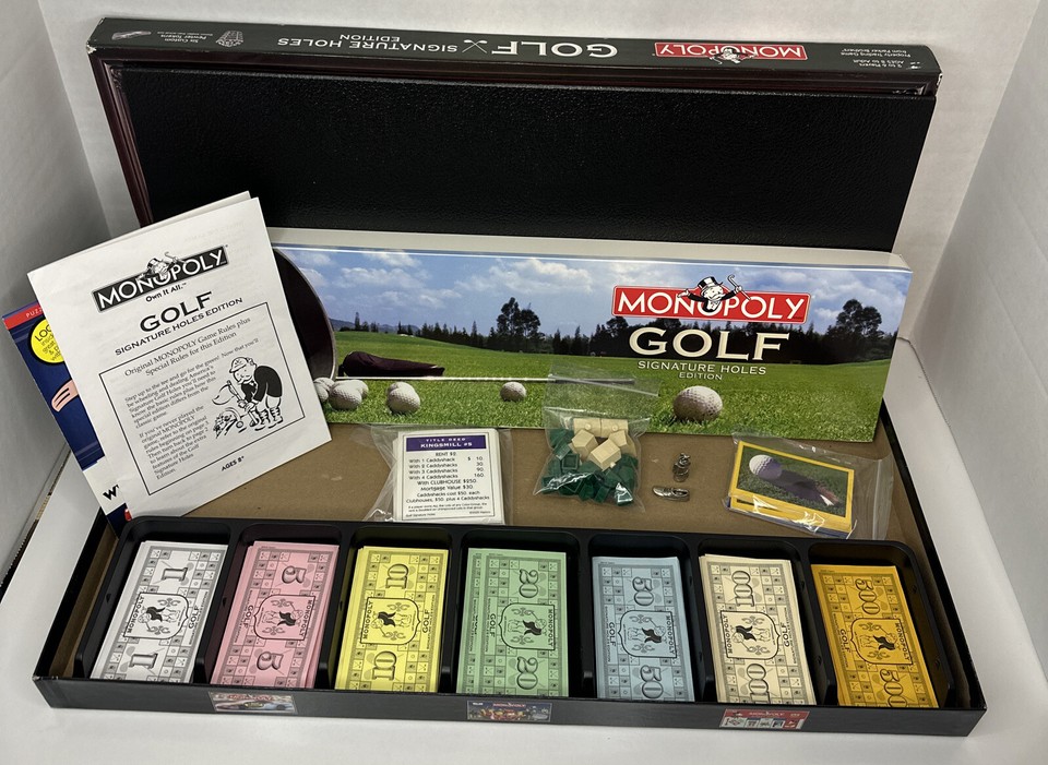 Monopoly Golf Signature Holes Edition Board Game - Parts Only - See ...