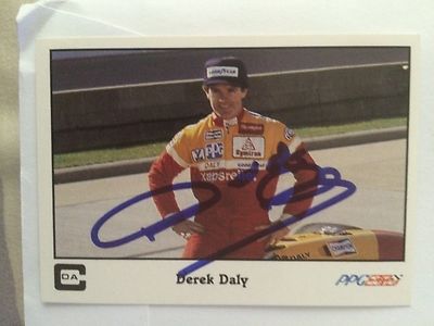 Signed Trading Card Indy 500 Car Indianapolis Derek Daly Autographed | eBay