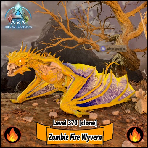 ARK Survival Ascended PC/PS5/XBOX PVE ZOMBIE FIRE WYVERN 🔥 Level 370 ...