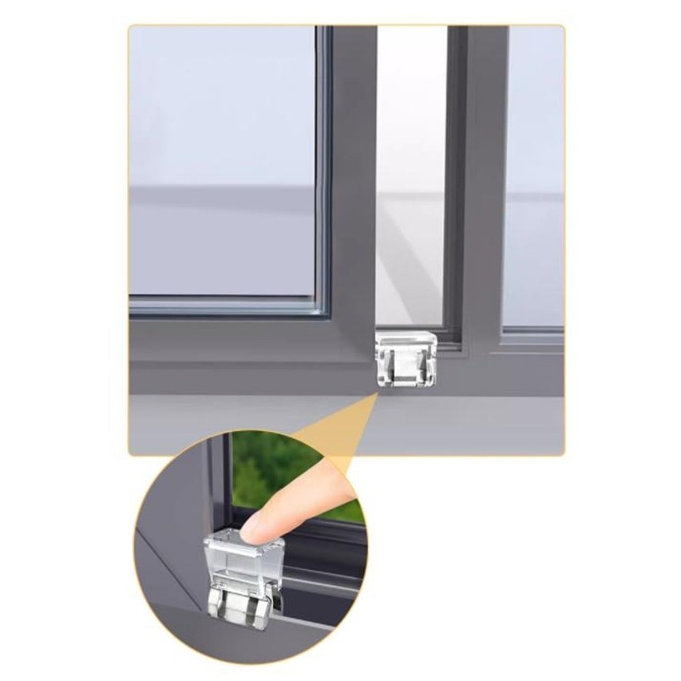 10PCS Sliding Window Lock Screen Window Installation Clip Window Rail ...