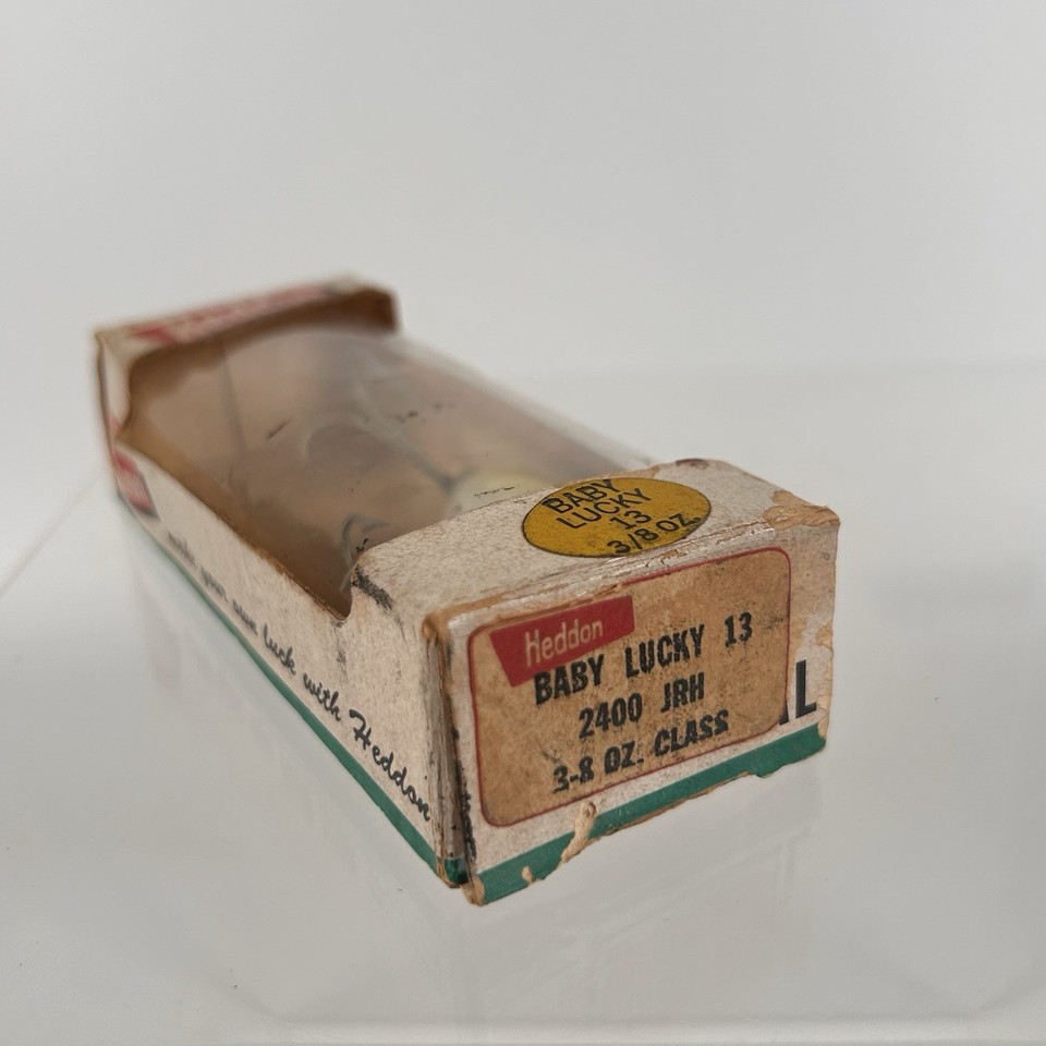 Vintage Heddon BABY LUCKY 13 topwater lure 2400 JRH 3/8 oz class NOS In ...