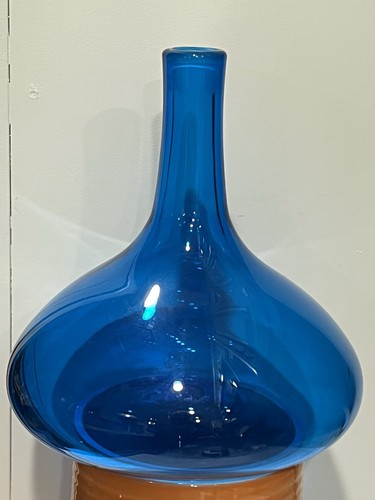 Blenko 7.5” Blue Decanter - No Stopper READ | eBay