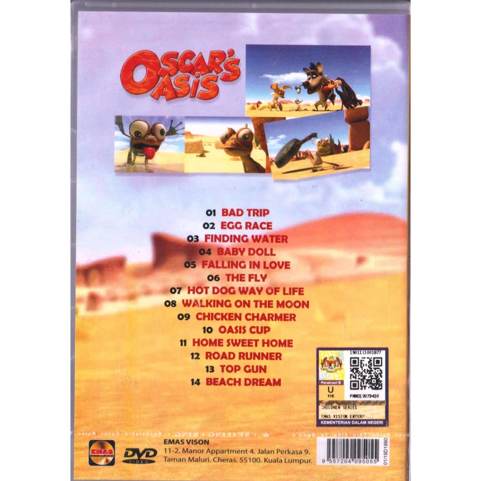 Oscar's Oasis DVD Complete Series Ep 1-14 Kids Cartoon English Dub Fun ...
