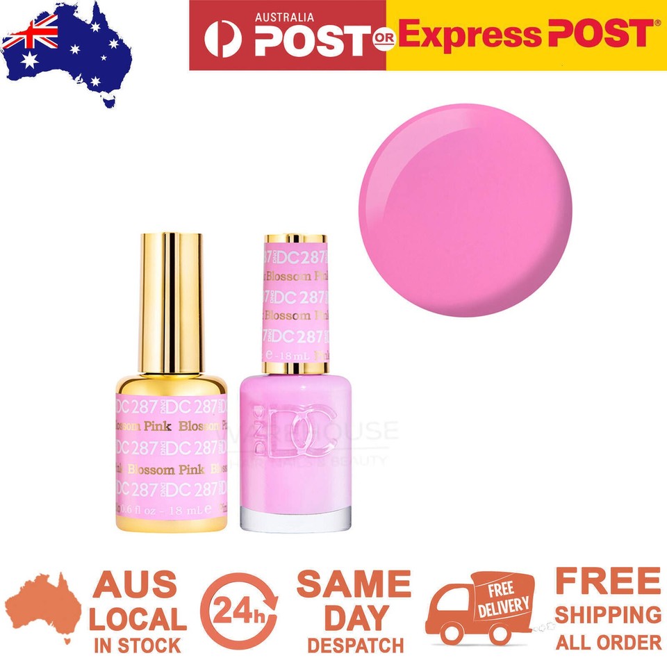 DND 287 Blossom Pink - DC Collection Nail Gel & Lacquer Polish Duo 18ml ...