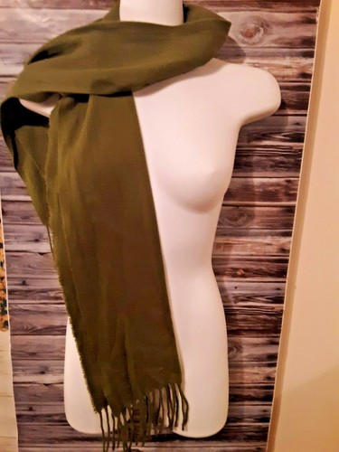 WOMENS CEJON made in italy Scarf scarves 100% Acrylic green soft 77CENT ...