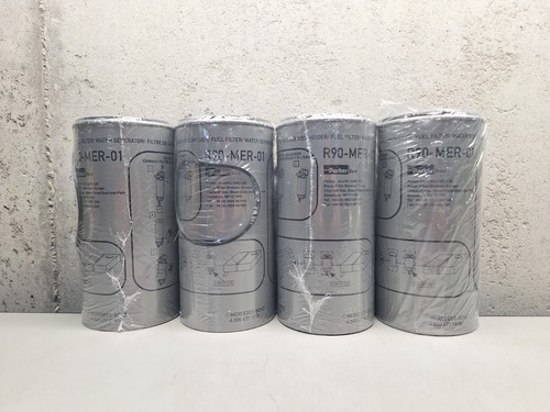 LOT OF 4 - GENUINE PARKER RACOR R90-MER-01 Fuel / Water Separator ...