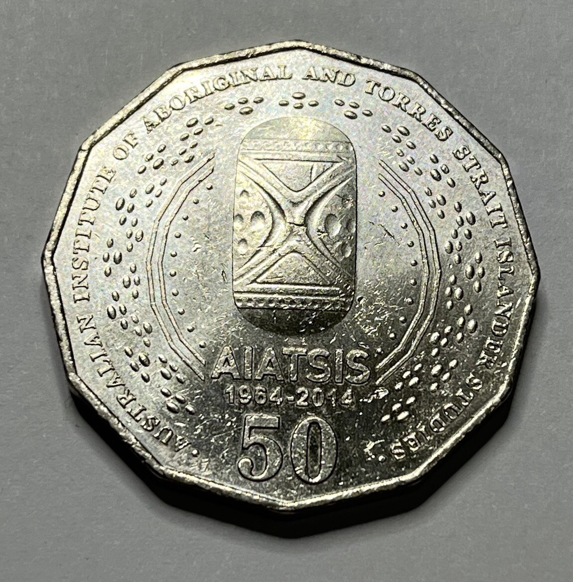 2014 AIATSIS 50 Cent Coin - 50th Aniversary Commemorative Australian ...