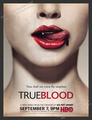 True Blood 2000s Print Advertisement Ad 2008 HBO T.V. Show | eBay