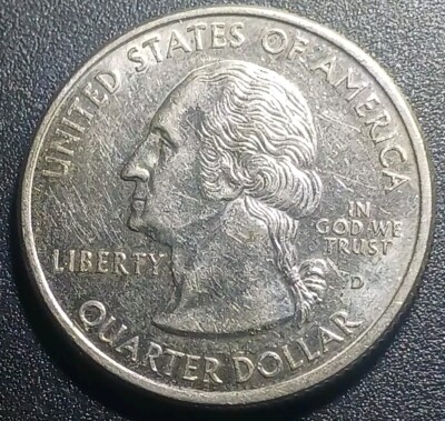 Rare 1999 D Georgia Error Quarter Strikerhrough On Obverse | eBay