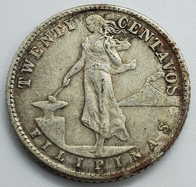 1944 D Twenty Centavos Filipinas Phillipines United States of America ...