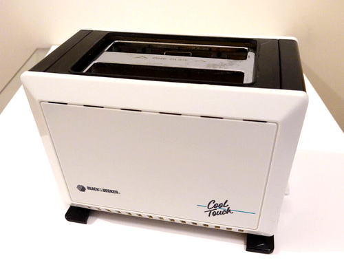 Vintage 90s Black & Decker White Teal Two Slice Toaster Retro CLEAN ...