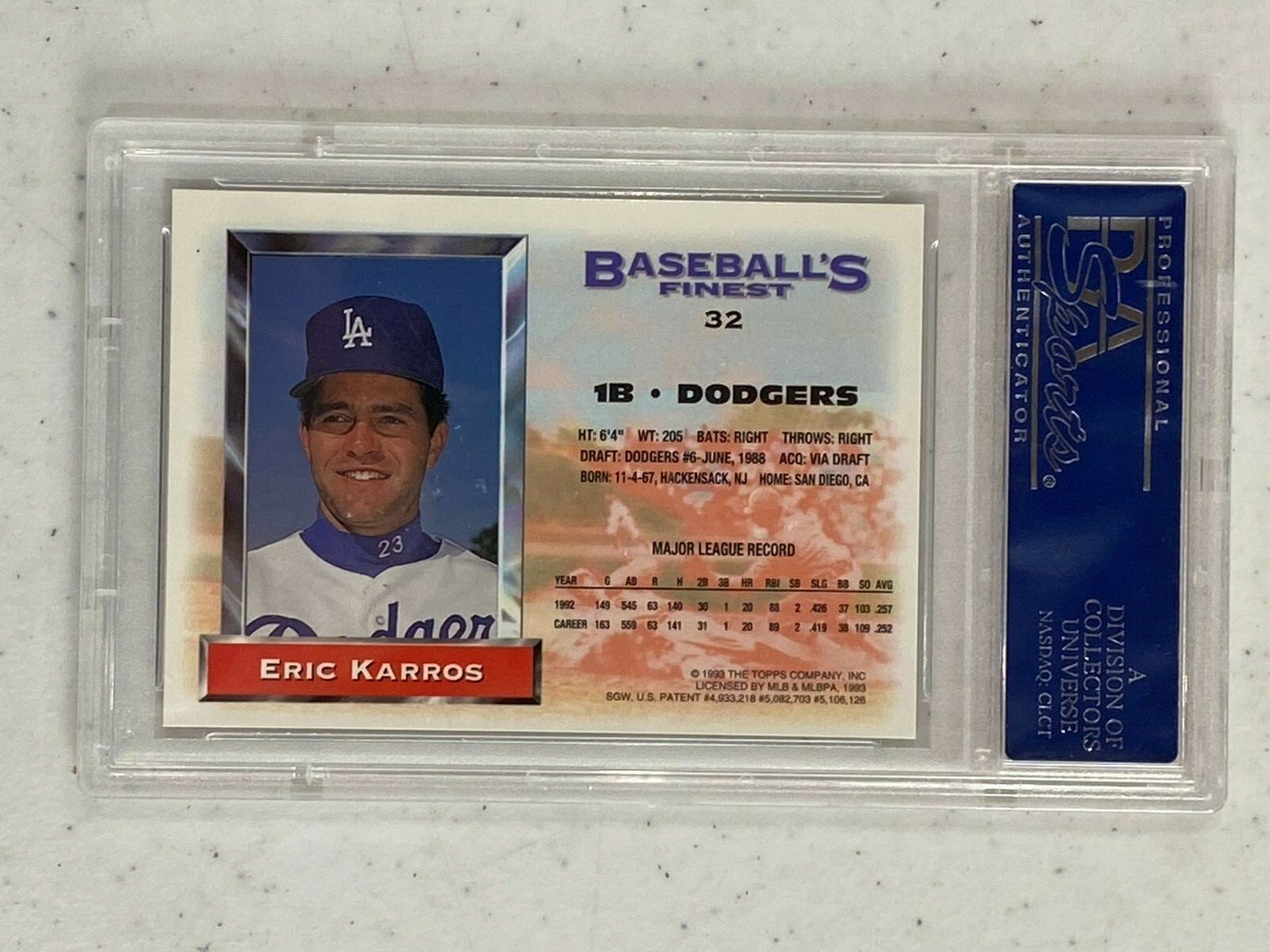 1993+Topps+Finest+-+Refractor+%2332+Eric+Karros for sale online | eBay
