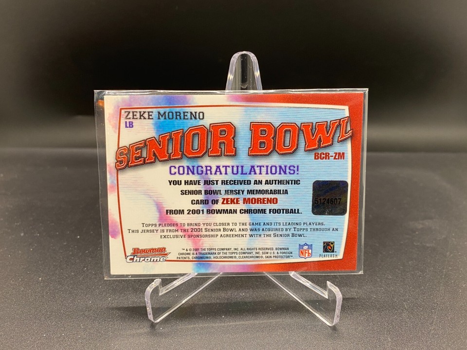 Zeke Moreno 2001 Bowman Chrome Rookie Jerseys #BCR-ZM Rookie RC USC ...