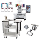 Brother PR680W 6- Needle Embroidery Machine Durkee + Cap Frame and ...