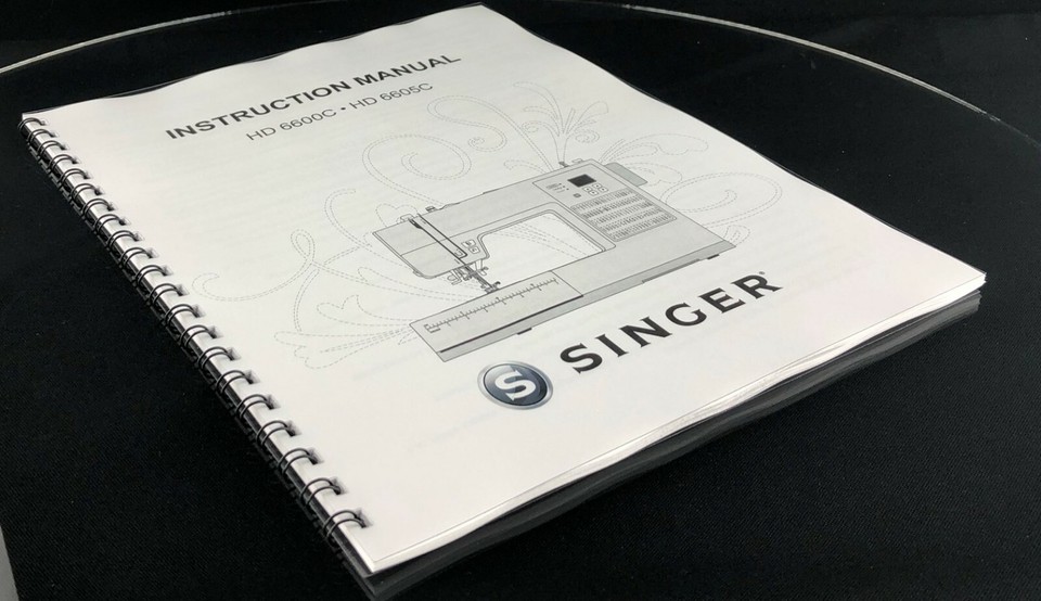 Singer HD 6600c 6605C Sewing Machine User Guide Instructions Printed ...