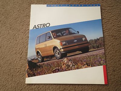 1986 CHEVROLET ASTRO VANS ASTRO VAN FACTORY ORIGINAL DEALER SALES ...