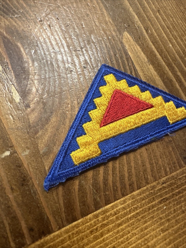 Military 7th Army Insignia Artillery Triangle Patch 'A' Blue Gold Red ...
