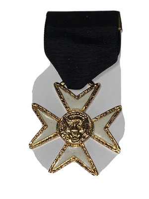 York Rite Ribbon Pin Maltese Cross Knights Templar Order of Malta ...