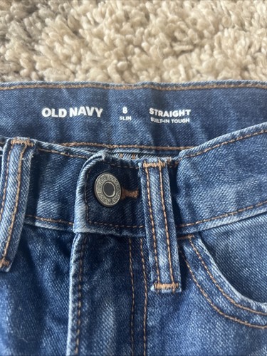 Old Navy Boys Straight Built In Tough Jeans 8 Slim | eBay