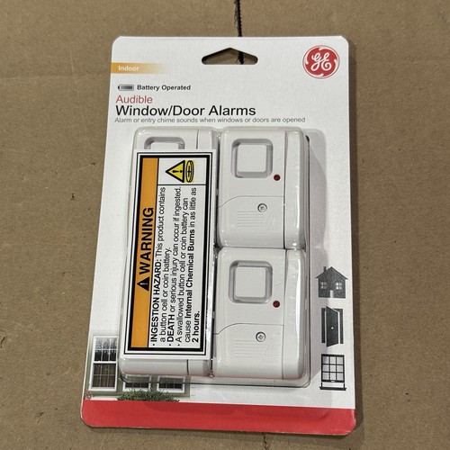 Pack of 4 GE Audible Window Door Alarm - Chimes When Door Opens 45174 ...