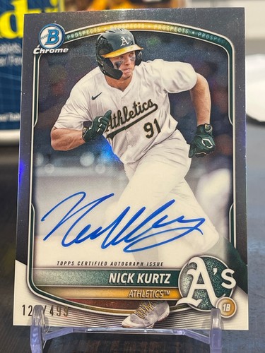 2025 BOWMAN CHROME NICK KURTZ AUTO /499 | eBay