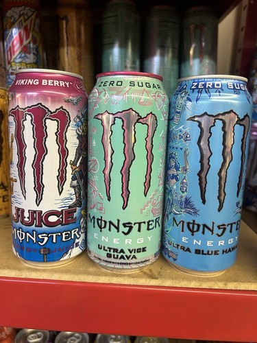 LATEST AMERICAN MONSTERS! VIKING BERRY, GUAVA AND Ultra Blue Hawaiian ...
