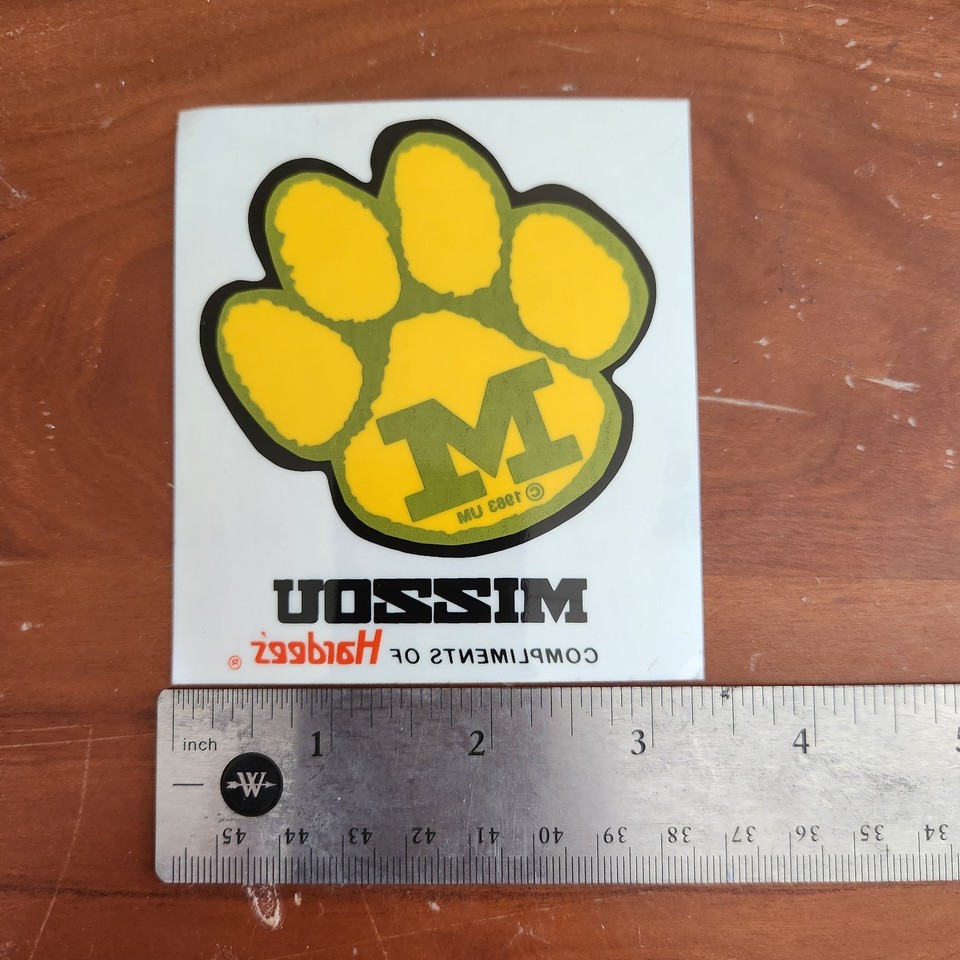 Vintage University Missouri Tigers Decal Sticker Sports Logo Mizzou ...