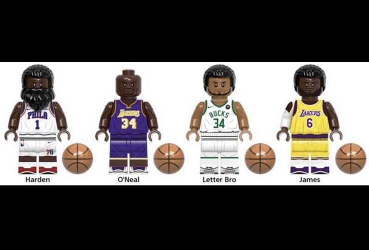 Lego Building Blocks BASKETBALL Minifigures Icon Figure Packs Kobe ...
