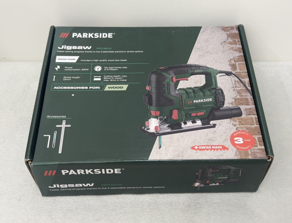 Parkside 800W Electric Jigsaw + Accessories - PSTD 800 E4 | eBay UK