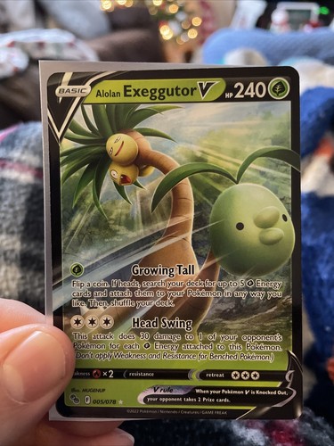 Alolan Exeggutor V 005/078 Ultra Rare - 2022 Pokemon Go NM | eBay