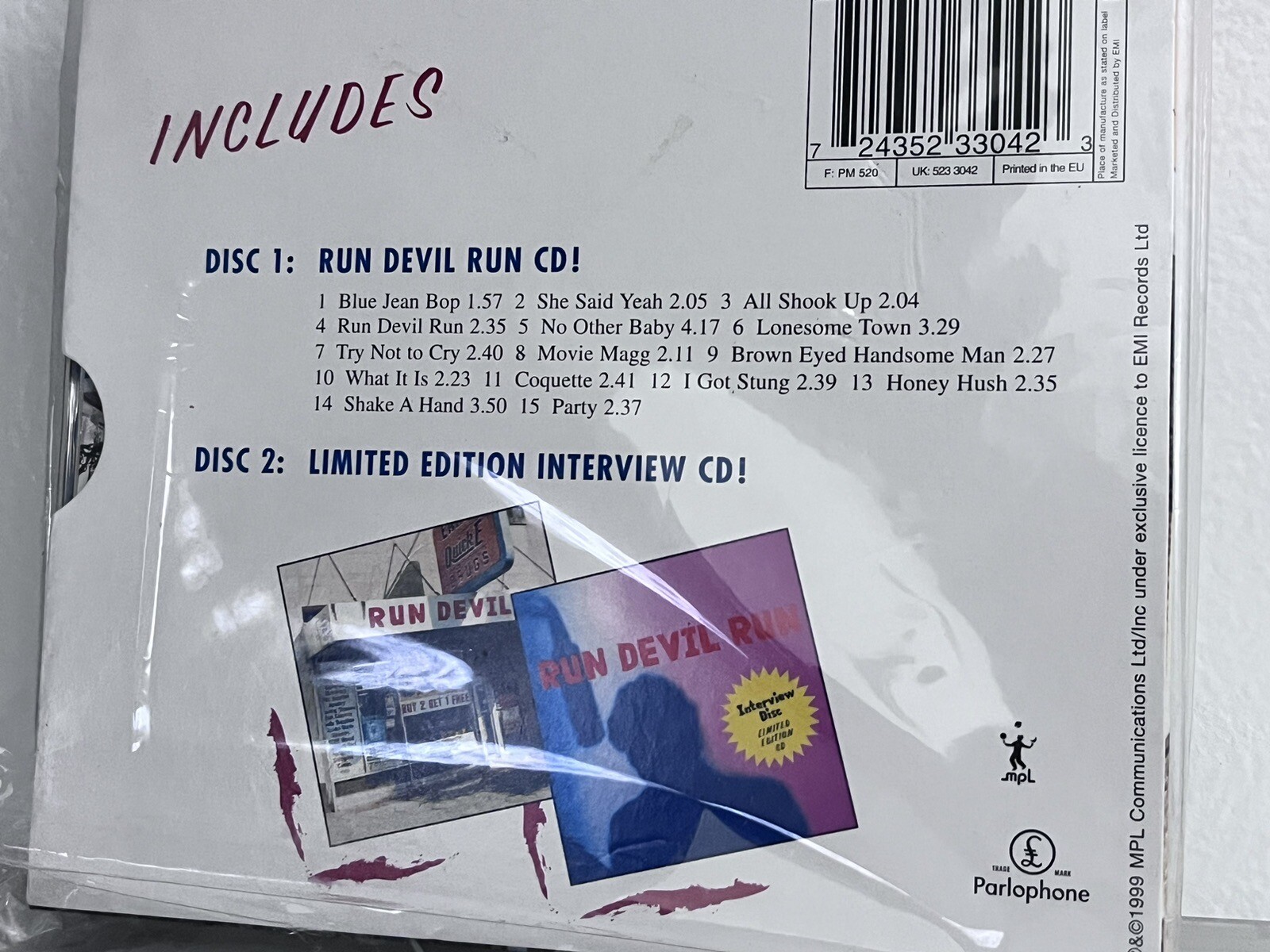 Run Devil Run [UK Bonus Disc] by Paul McCartney (CD, Nov-1999, 2 Discs, Emi) for sale online | eBay