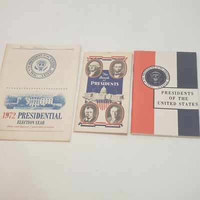 Lot of Mini Booklets American Presidents 1972 Election | eBay
