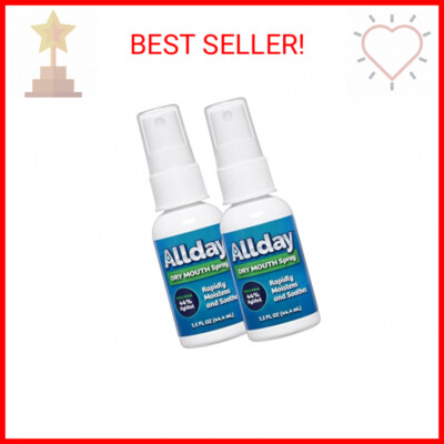 Allday Dry Mouth Spray - Maximum Strength Xylitol, Fast Acting, Non ...