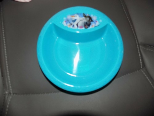 DISNEY FROZEN OLAF & SVEN PLASTIC TEAL BOWL NEW | eBay